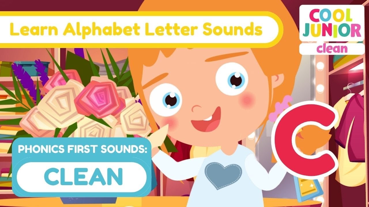 Phonics | Initial Sounds | English Alphabet C in "Clean" (Level 5-5 ...