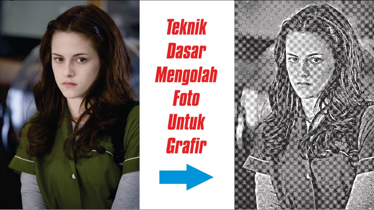 Teknik dasar mengolah foto untuk grafir - YouTube