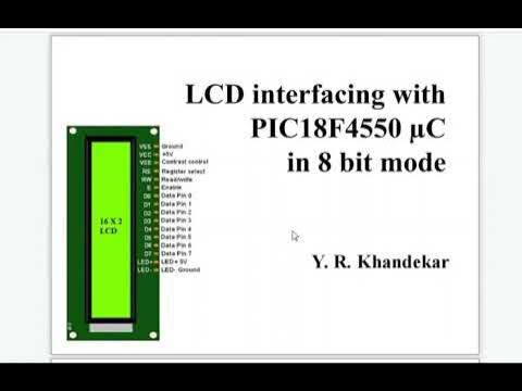 Video-13: LCD interfacing with PIC18F microcontroller-01 - YouTube