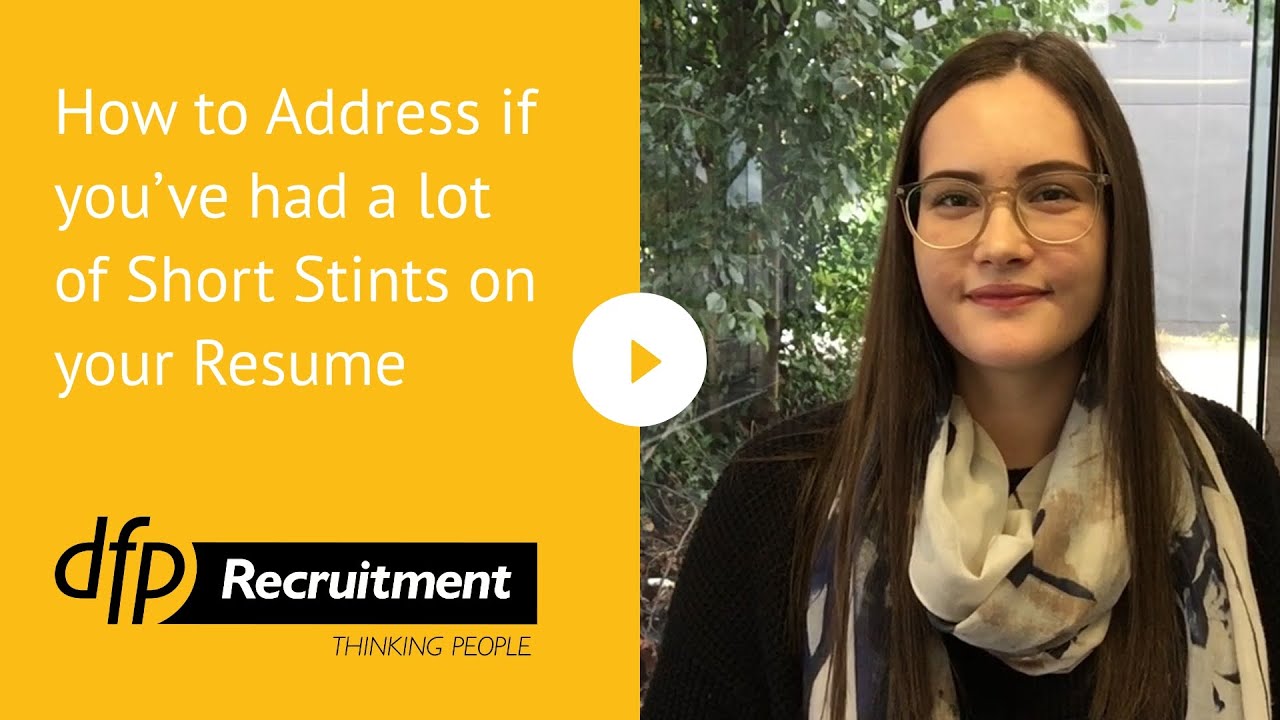 How to Address if you’ve had a lot of Short Stints on your Resume - YouTube