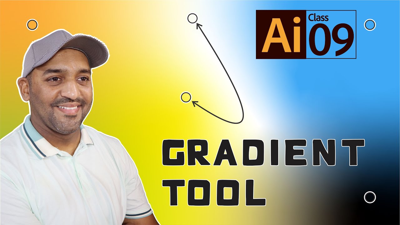 How to use Gradient Tool | Create a Gradient Design | Class 09 Urdu ...