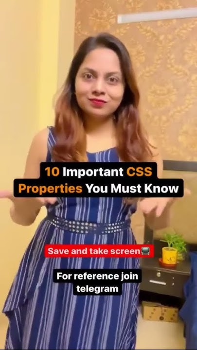 10 Most Important CSS Properties🔥#webdevelopment #css3 - YouTube