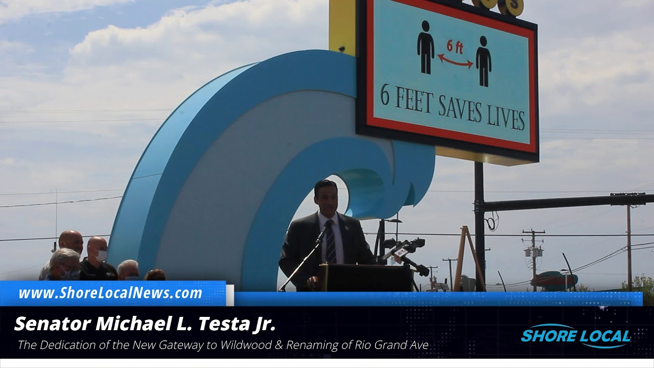 Senator Michael L. Testa Jr. at Wildwood Gateway Dedication - YouTube