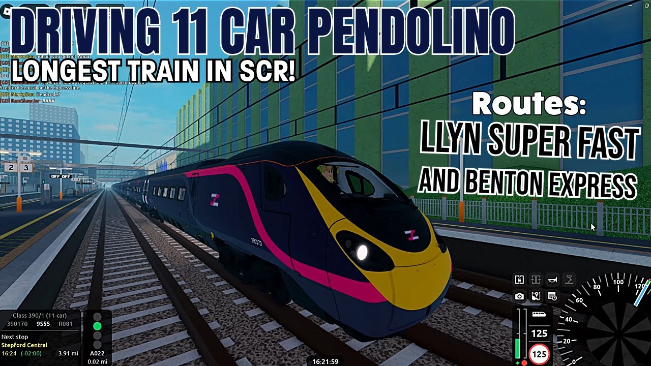 DRIVING LONGEST TRAIN IN SCR! (11 CAR Pendolino) - YouTube