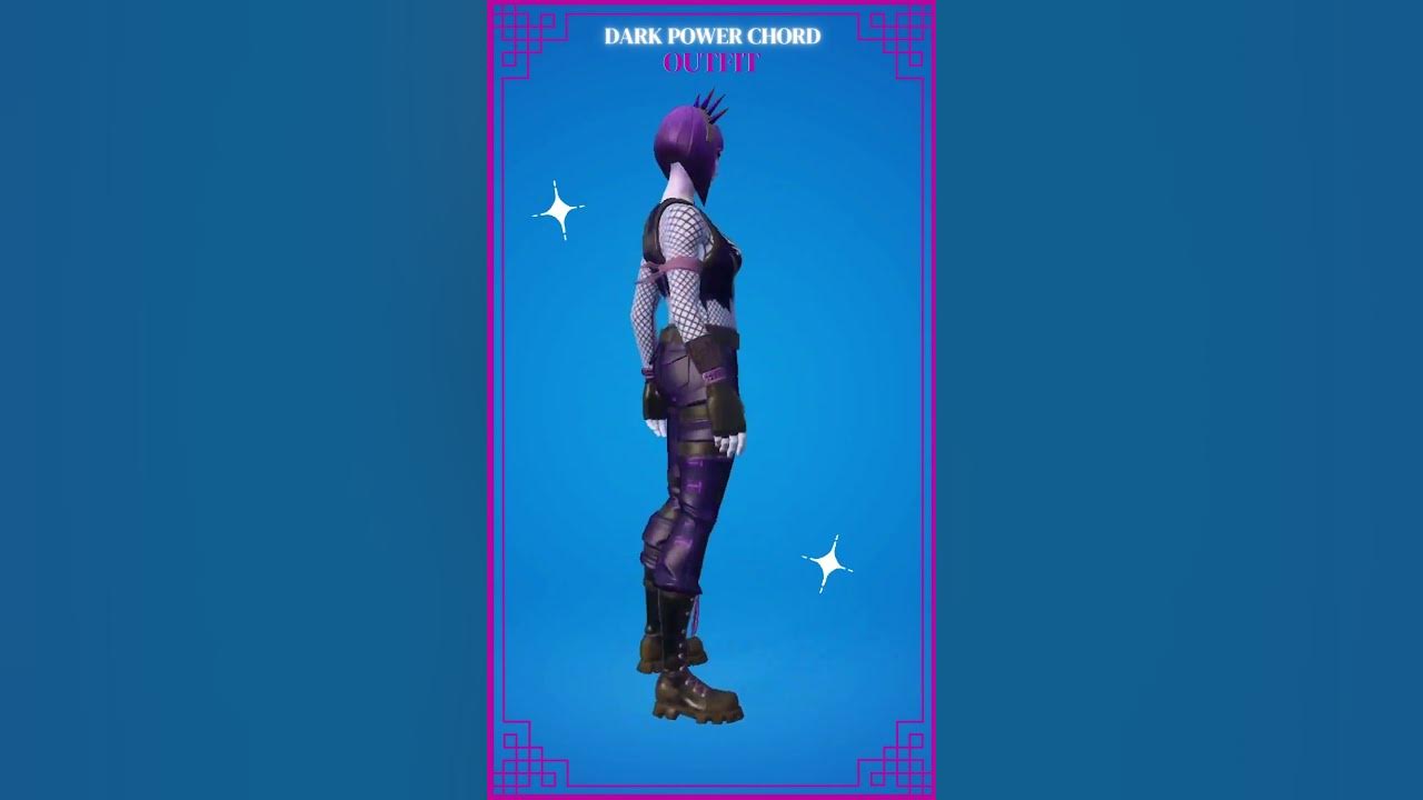 Fortnite Outfit Dark Power Chord Dark Series 👕 Youtube