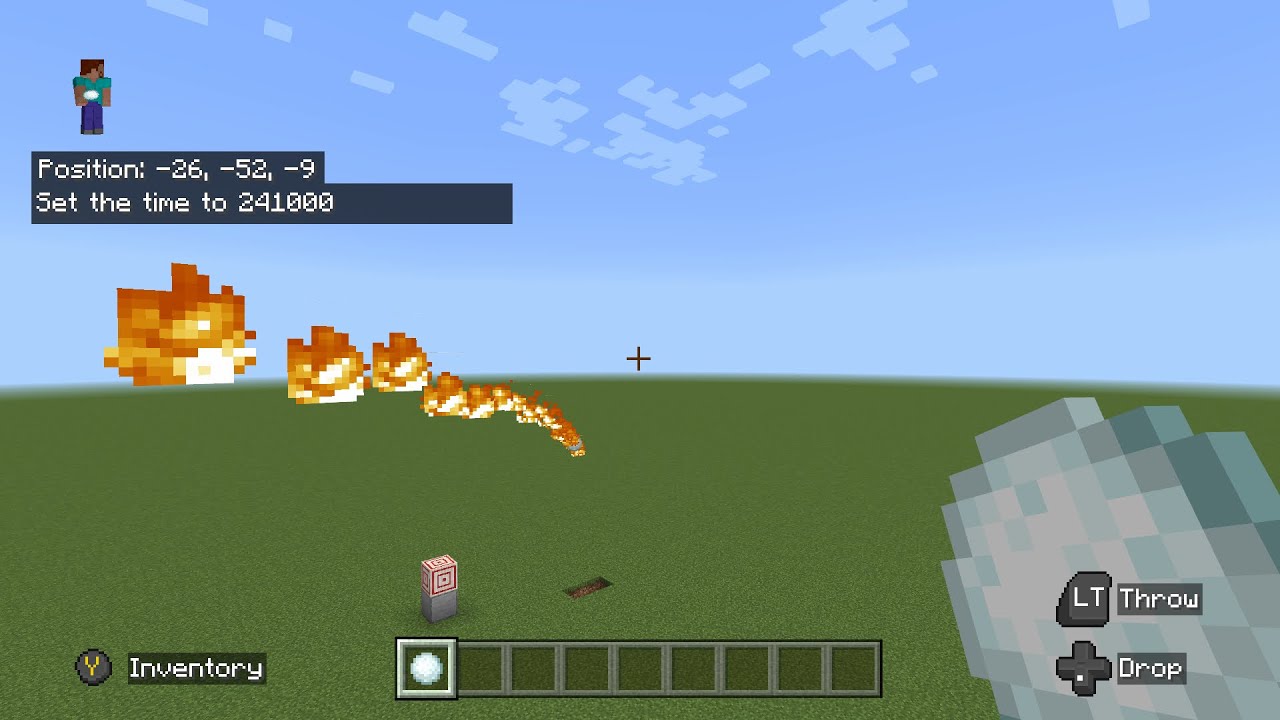 How to make a working fireball in minecraft - YouTube