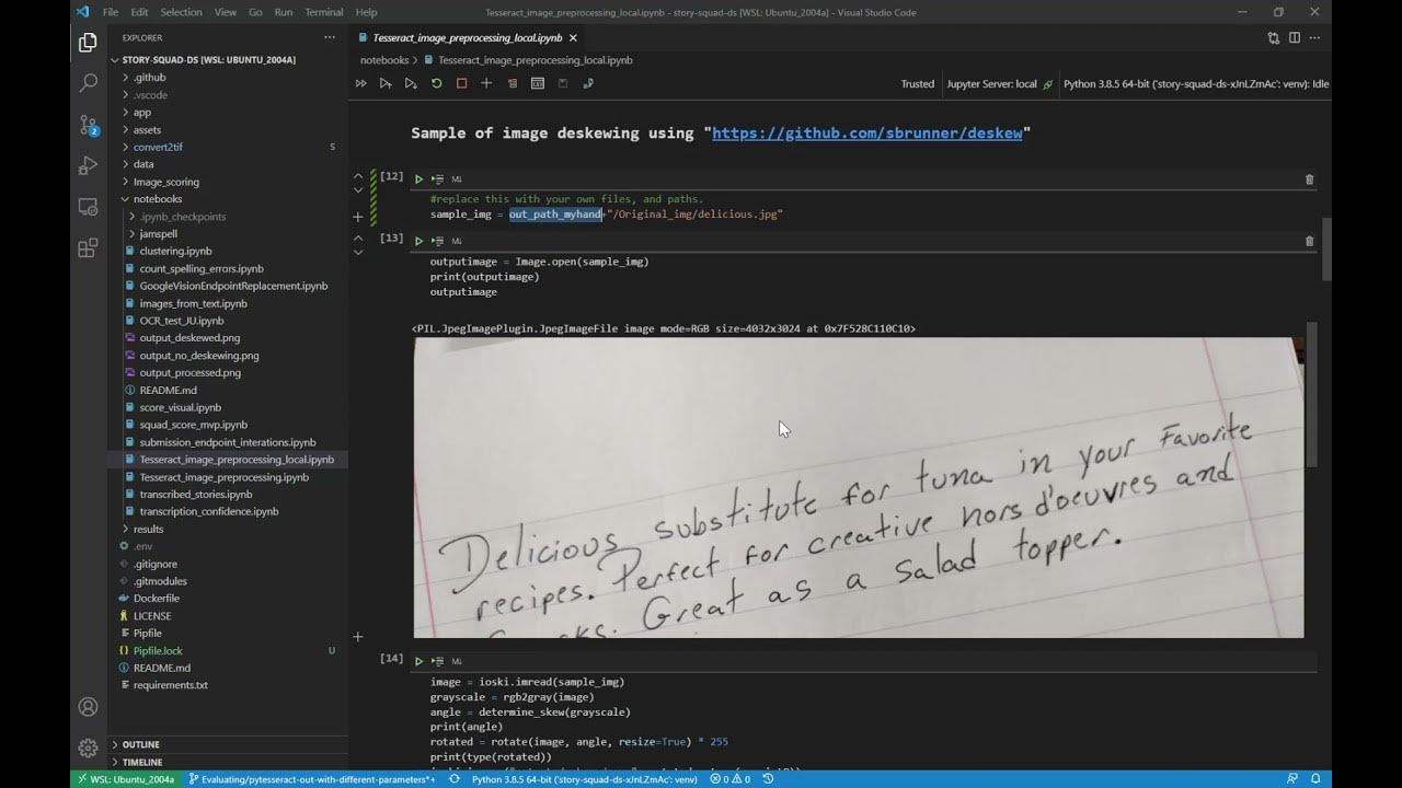 Tesseract Ocr Extracting Handwritten Text Youtube