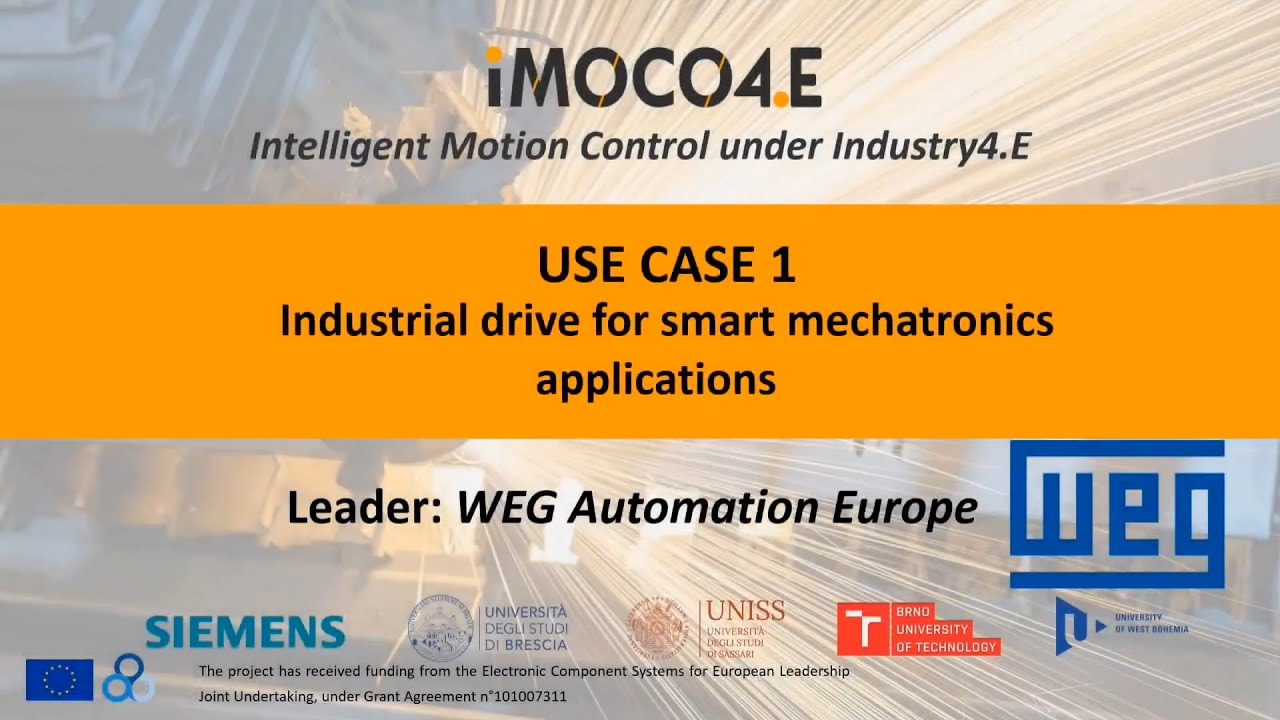 IMOCO4.E Use Case 1: Industrial drive for smart mechatronics applications - YouTube