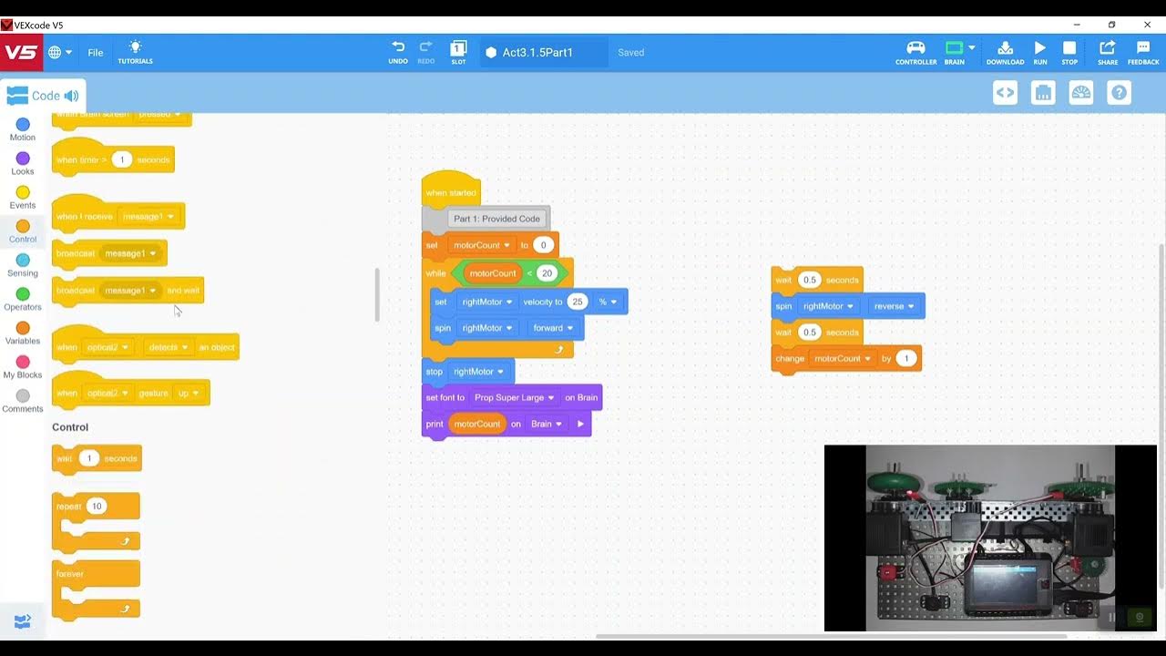 VEX V5 Activity 3.1.6 Part 2: Closed Loop Systems - YouTube