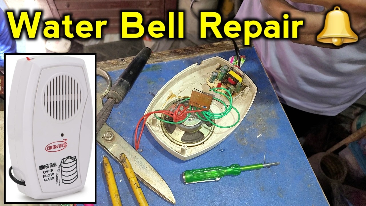 Water overflow Bell Repair करना सीखें | Water tank overflow Alarm Bell ...