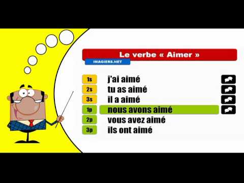 Cómo conjugar el verbo Aimer # Indicatif Passé composé - YouTube