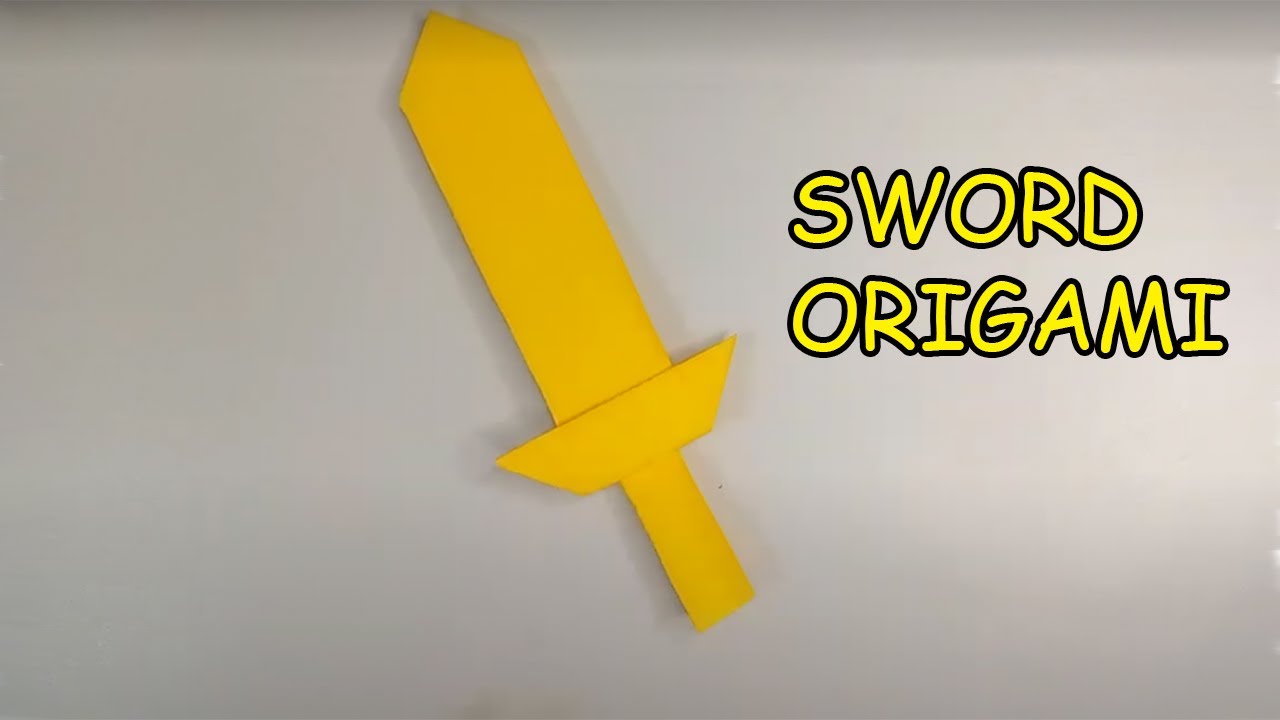 Sword Origami || How to fold a Sword Origami - YouTube