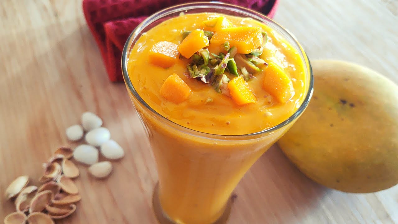 Mango Pista milkshake | Thick creamy milkshake without cream - YouTube