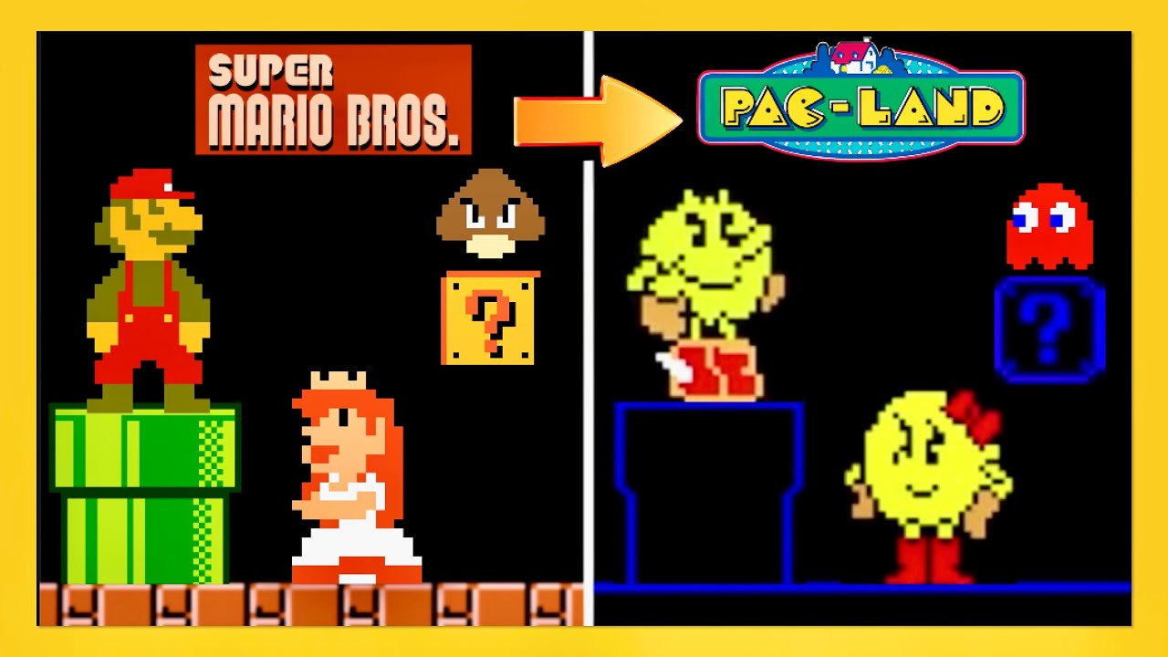PAC-MAN is the Hero in Super Mario Bros...HOW?! - YouTube