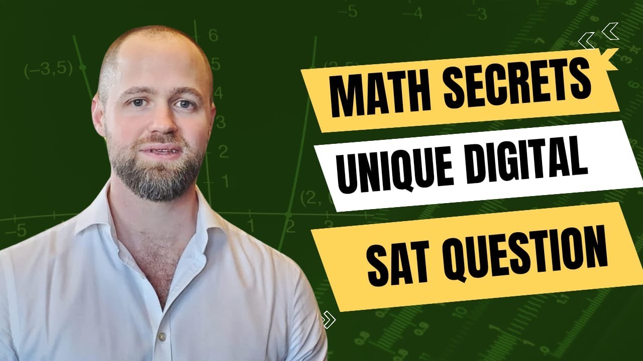 You need to master this one unique question type for the digital SAT ...