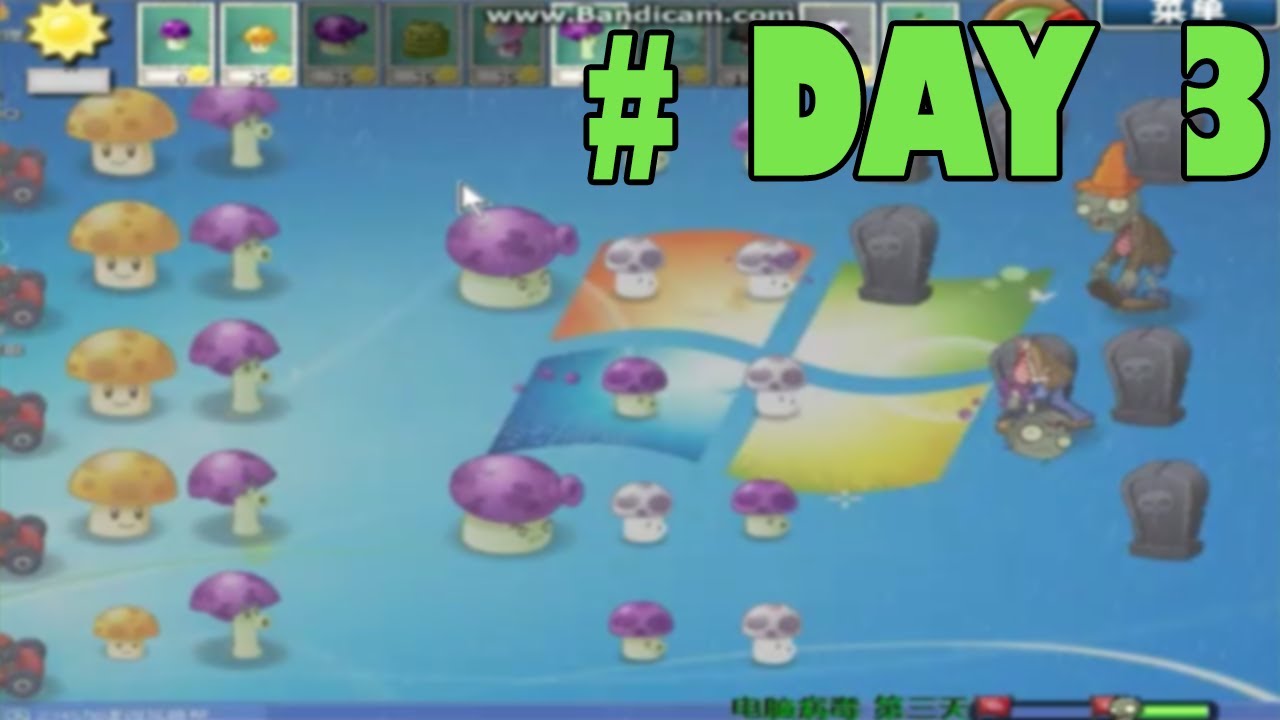 Plants vs Zombies PAK Computer Virus - DAY 3 - YouTube