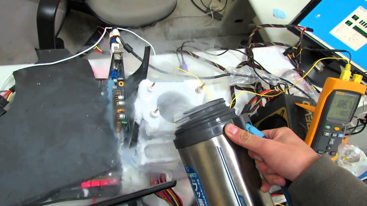 new CPU pot under loading - YouTube