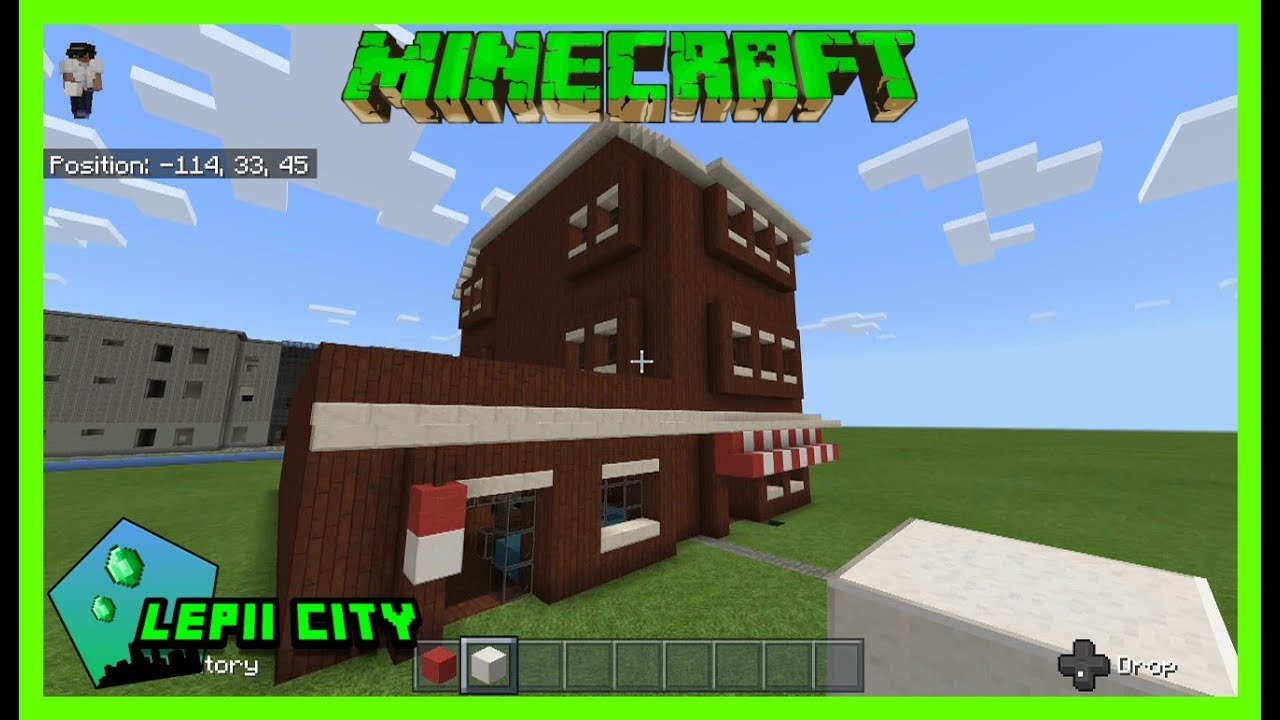 Minecraft Xbox- Lepii City (Episode 4) sweet shop/barber shop - YouTube