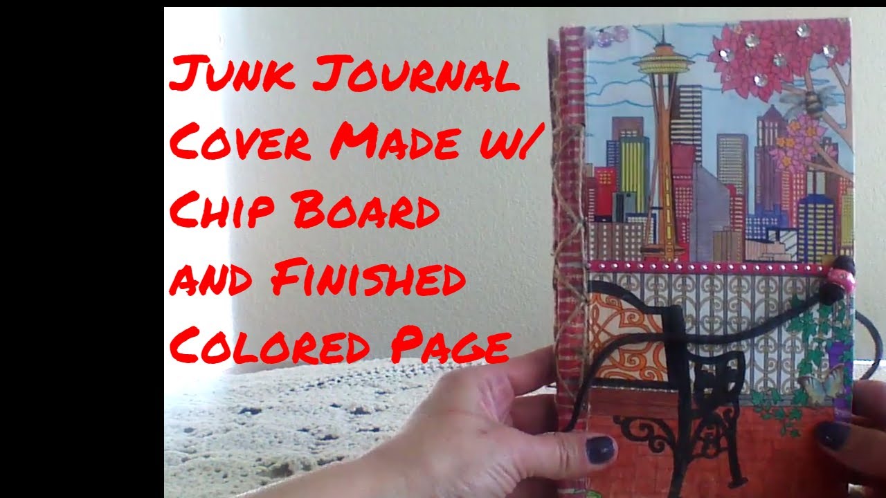 Junk Journal Coloring Page. Finished Flip Through - YouTube