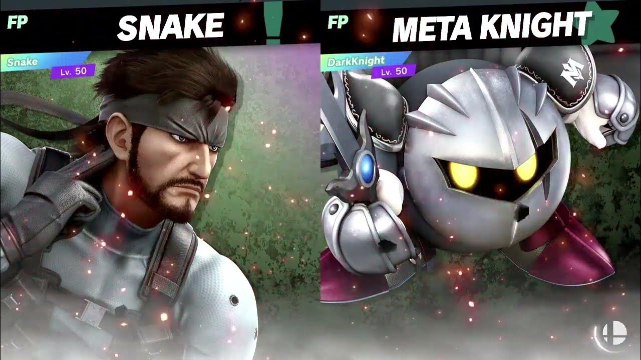 Super Smash Bros Ultimate Amiibo Fights – 3pm Poll Snake vs Dark Meta Knight - YouTube