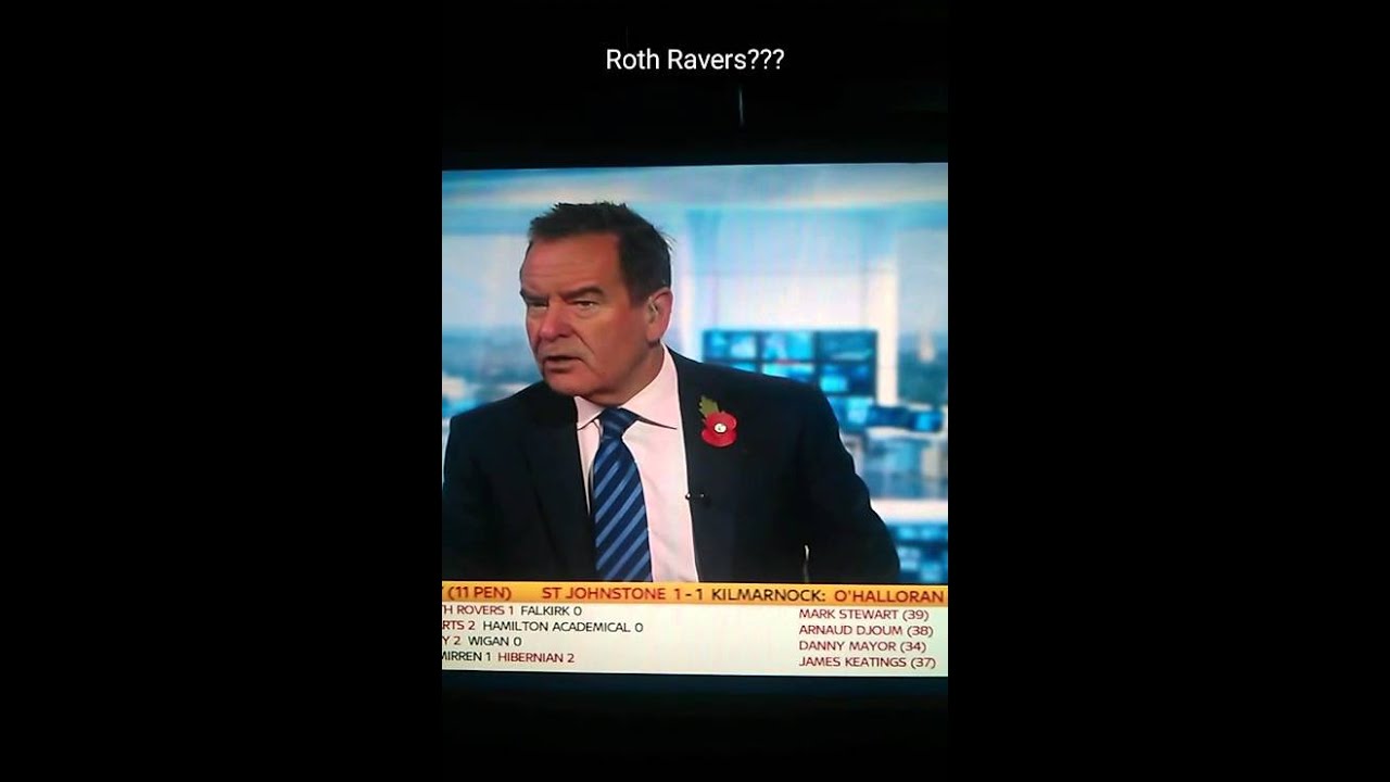 Jeff Stelling can't say Raith Rovers. - YouTube