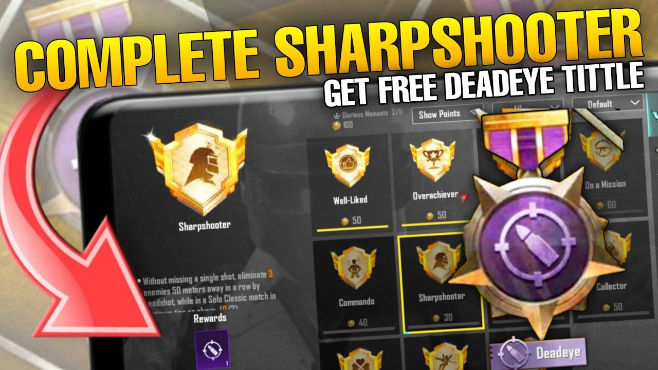 HOW TO GET DEADEYE | HOW TO GET SHARPSHOOTER OR DEADEYE TITLE - YouTube