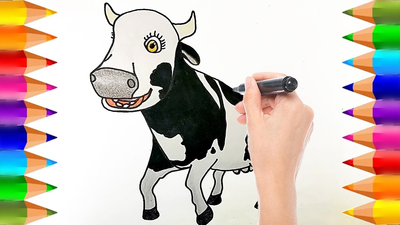 Cómo dibujar y colorear a La Vaca Lola de la Granja de Zenón | Dibujos ...