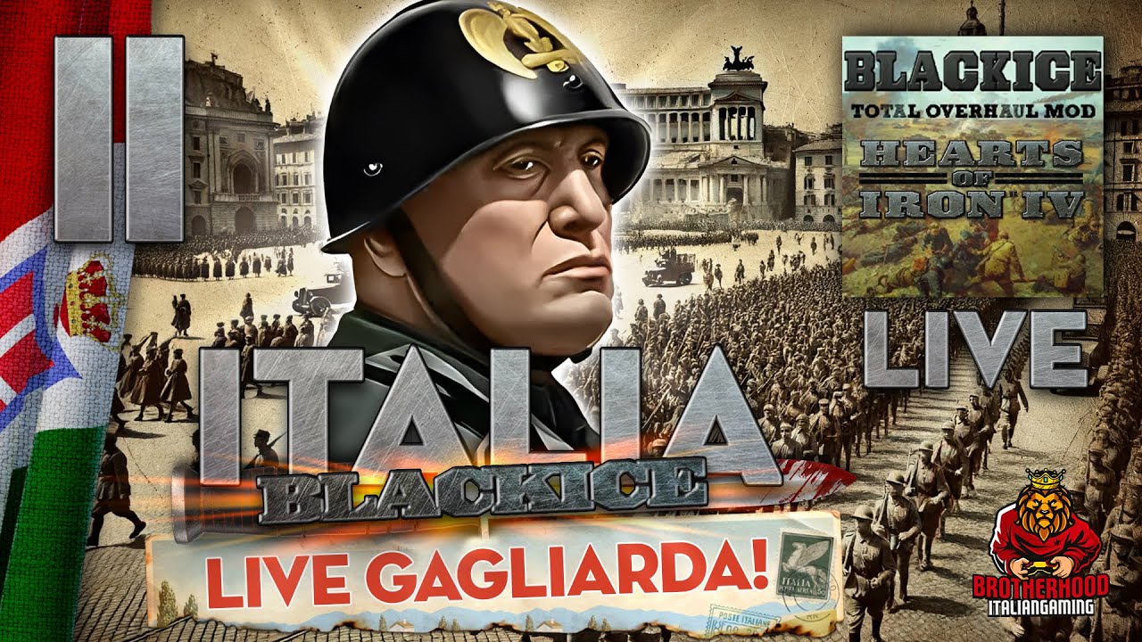 Live Gagliarda ! - EP.2 - Hearts of Iron 4 - | ITALIA | Blackice - YouTube