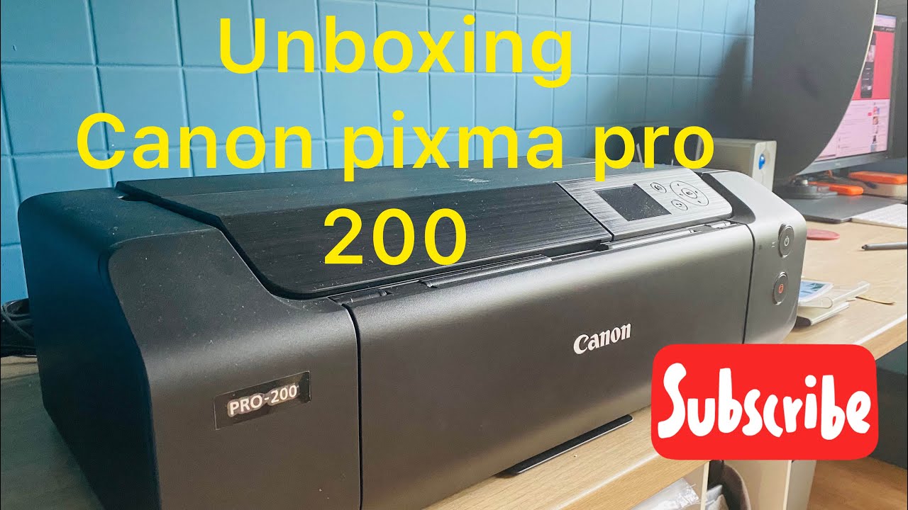 Unboxing Canon PIXMA PRO-200 - YouTube