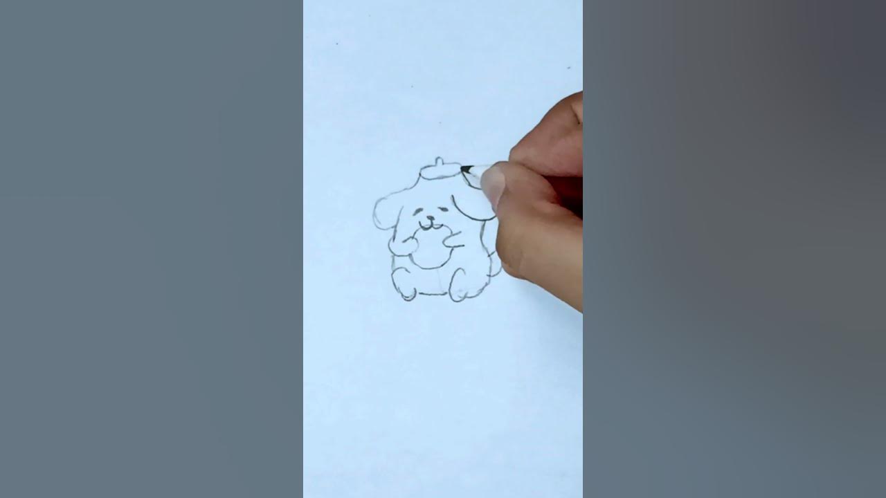 How to draw pompompurin on youtube simple drawing #shorts - YouTube