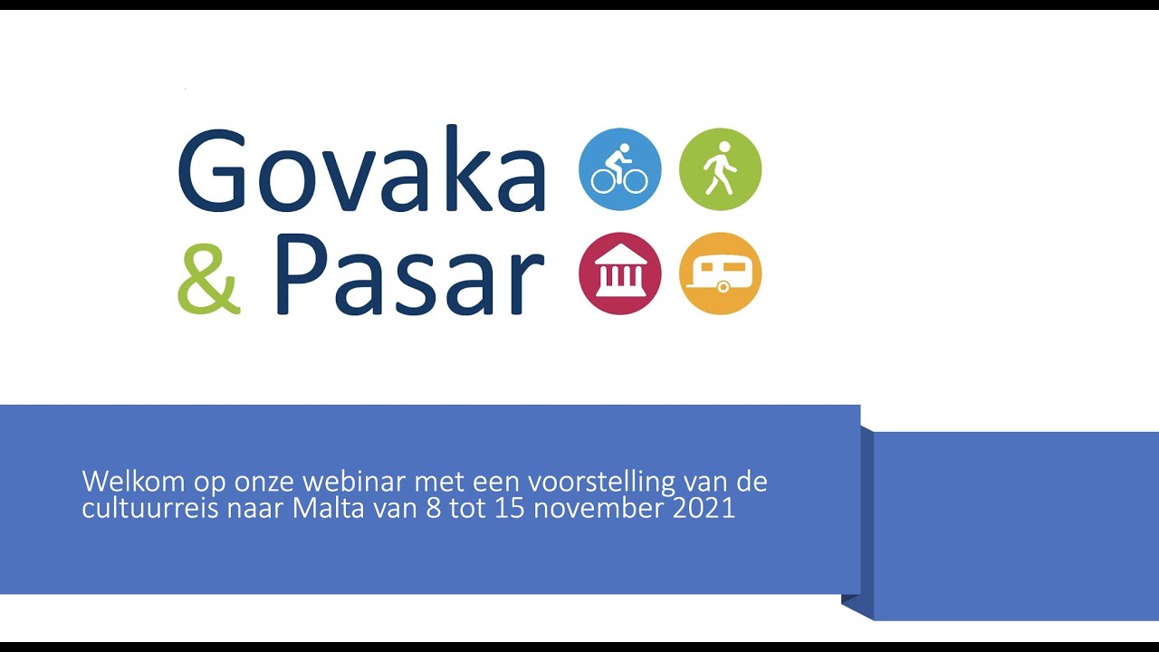 Met Govaka & Pasar op cultuurreis naar Malta van 8 tot 15 november 2021 ...