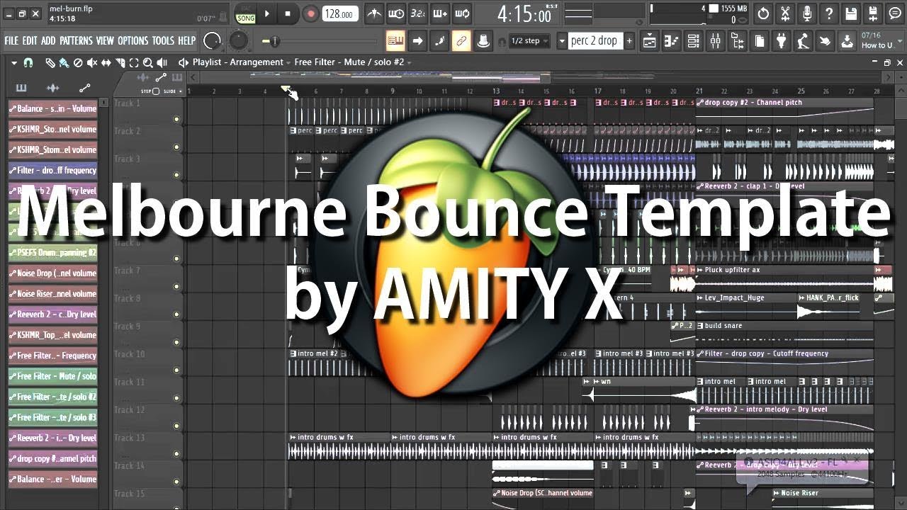 Melbourne Bounce Template by AMITY X (Free FLP) - YouTube
