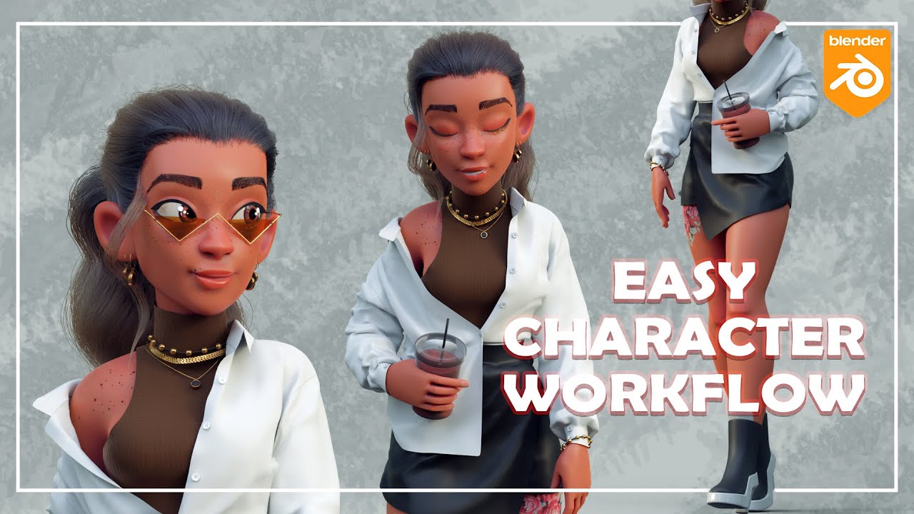 Stylized Character Sculpting In Blender | Texturing, Cloth Modelling ...
