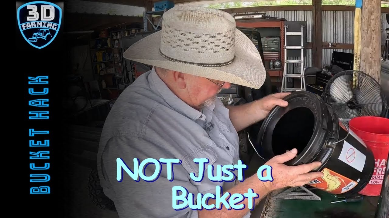 Tractor Hacks: Bale Monitor Bucket - YouTube