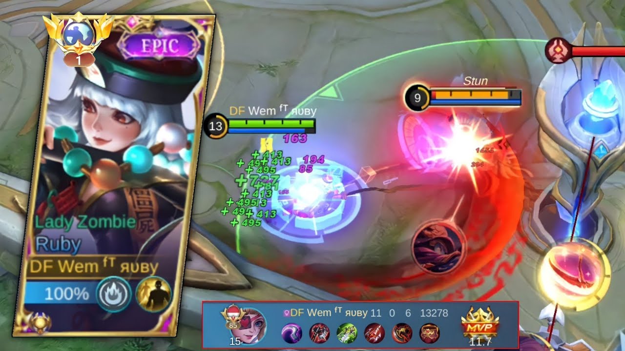 Ketika Top Global Ruby Acak" Mythical Honor Diawal Season | Build Ruby ...