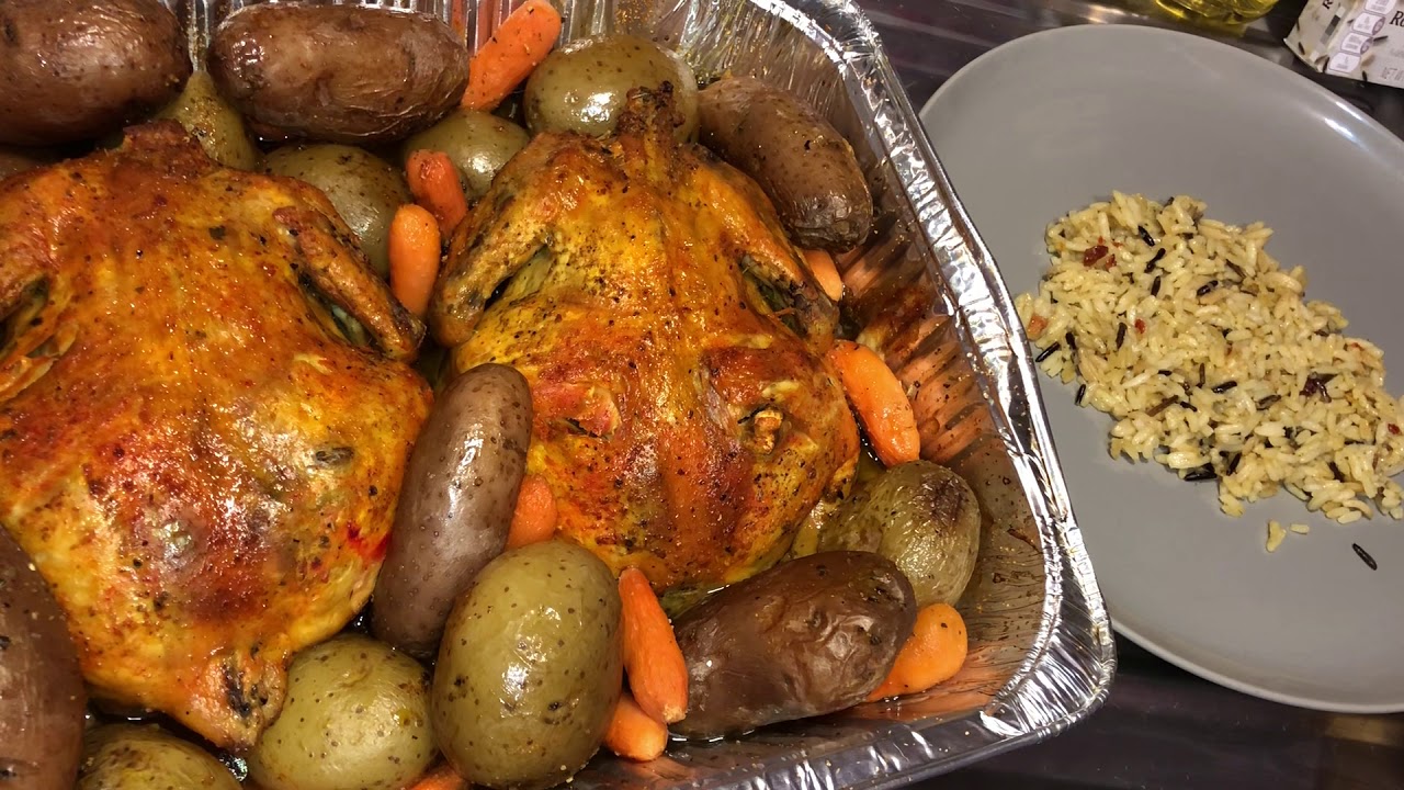 Thanksgiving for 2 - Cooked Cornish Game Hens - YouTube