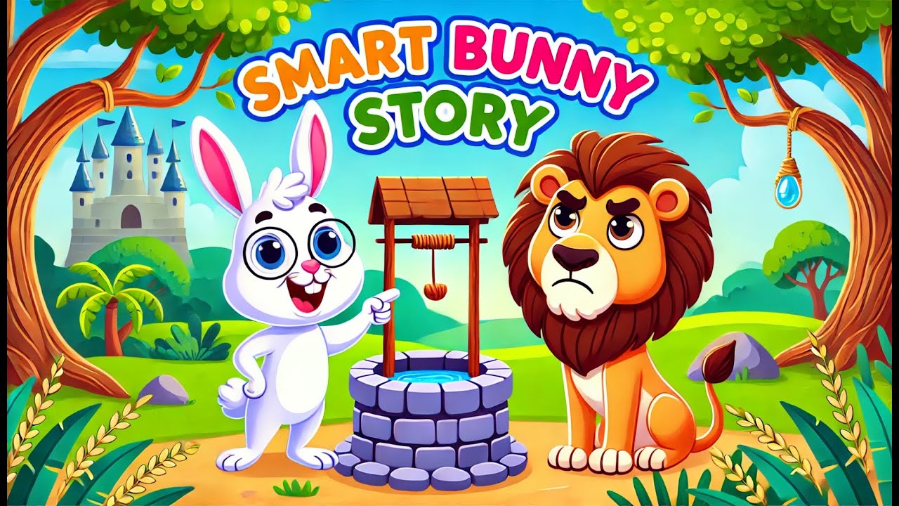 "Smart Bunny Outsmarts the Lion | Moral Story for Kids in Hindi" - YouTube