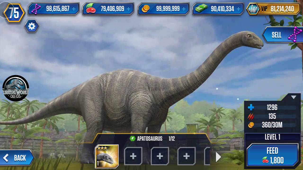 THE NEW UPDATE FULL VIP DINO - JURASSIC WORLD THE GAME - YouTube