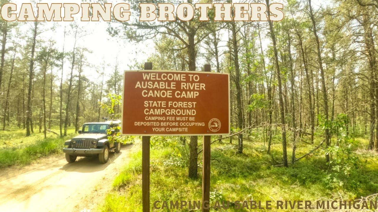 Camping au sable river Michigan Day01 vlog - YouTube