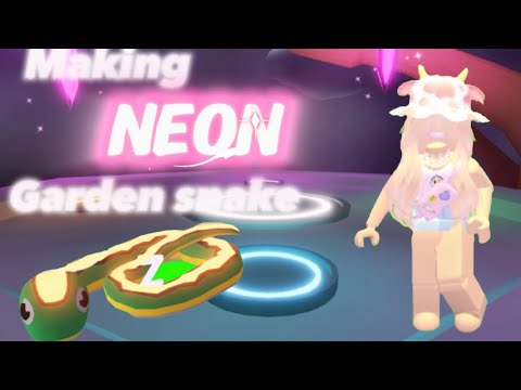 Making A Neon Garden Snake In Adopt Me! - YouTube