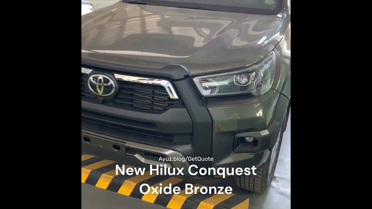 New Toyota Hilux conquest Pick-up - Oxide Bronze - YouTube