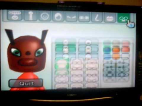 how to make a mii ugly alien - YouTube