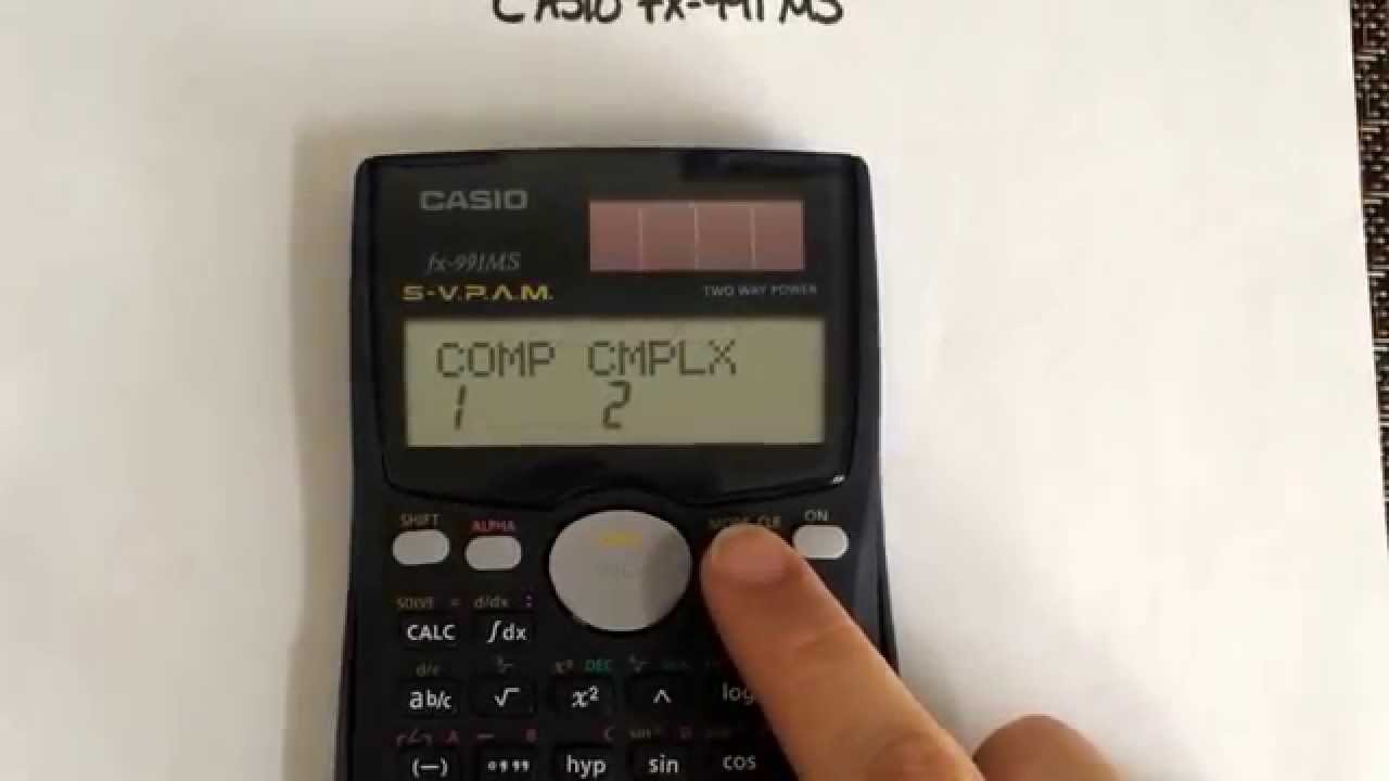 Converting Your Casio Fx 991MS From Scientific To Normal Mode YouTube