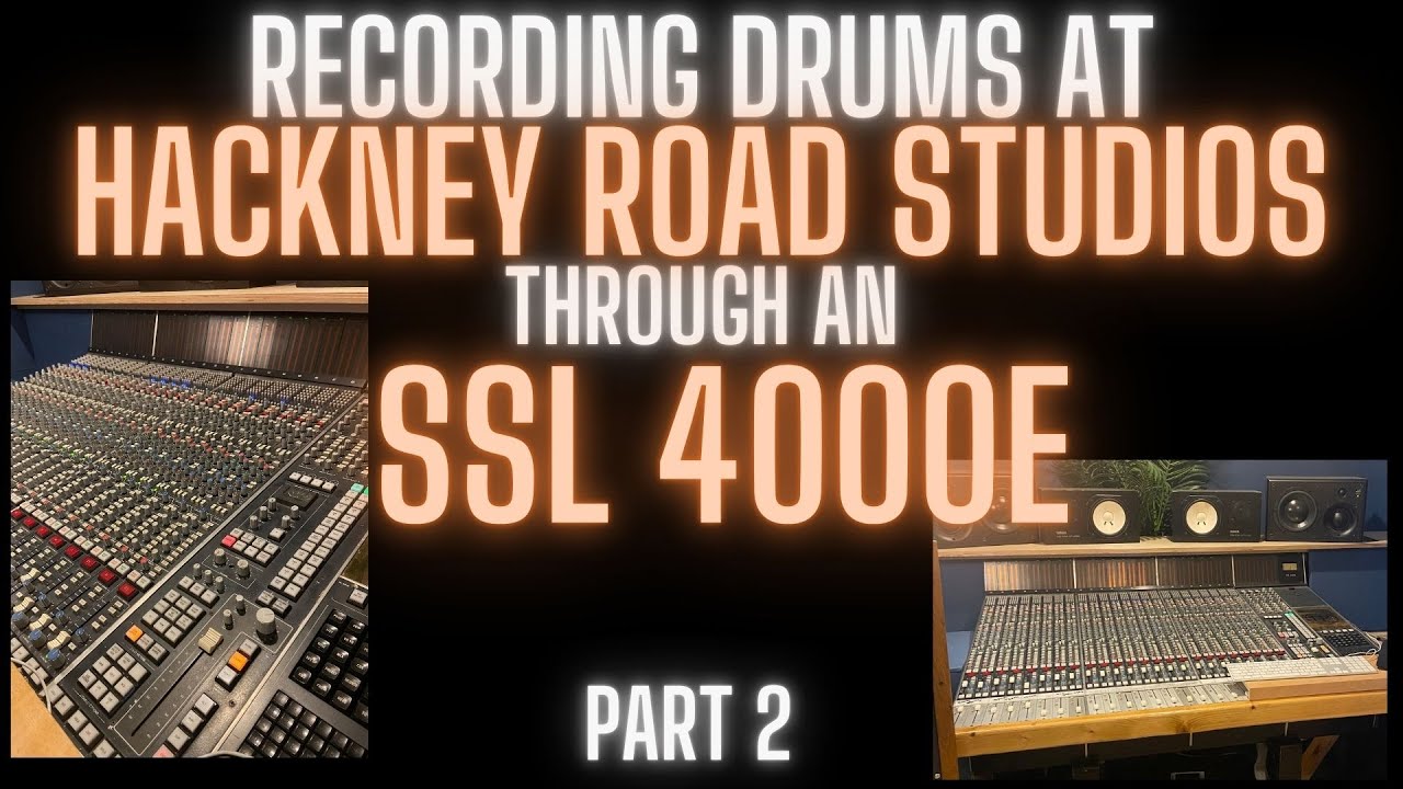 Recording Drums at Hackney Rd Studios through an SSL 4000E Console ...