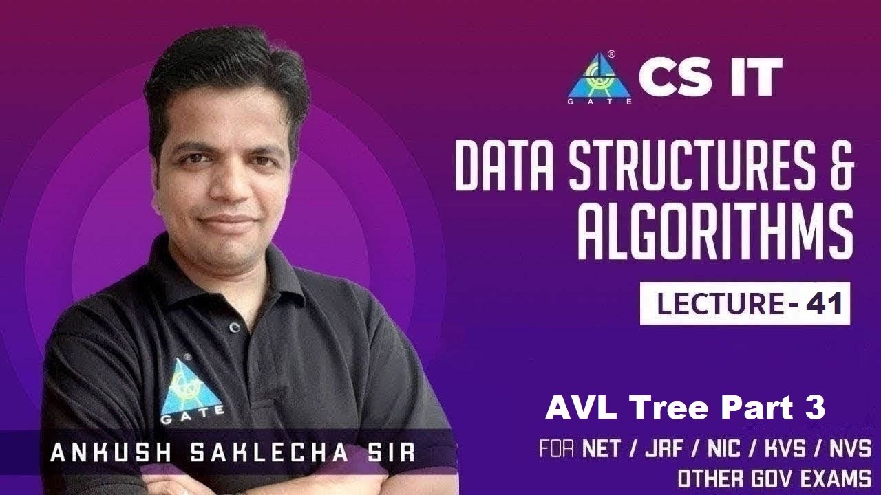 41 Avl Tree Part 1 Data Structures And Algorithms Ankush Saklecha Sir Netjrfnickvs Youtube