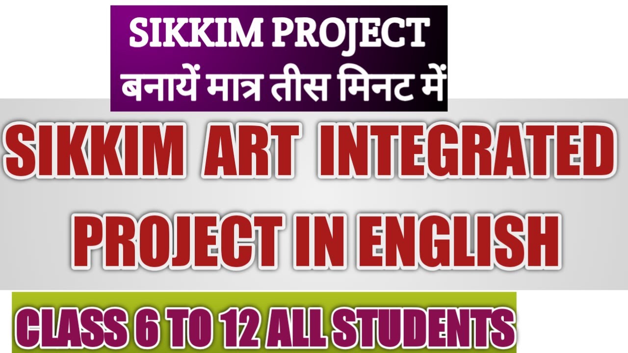 Sikkim project in english | Sikkim project |Sikkim art integrated ...