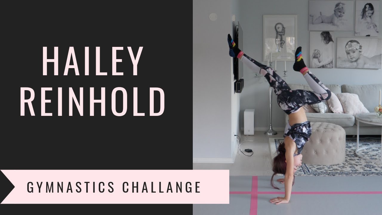 Haileys Gymnastics challenge - YouTube