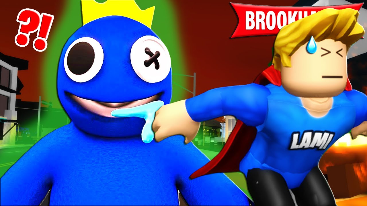 FLUCHT vor dem REGENBOGEN FREUND Monster in BROOKHAVEN! (Roblox ...
