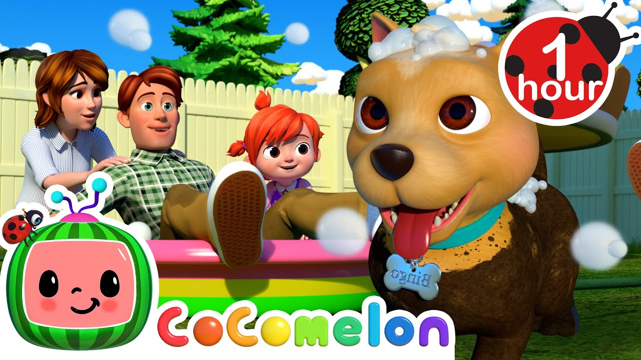 Bingo's Muddy Bath Song! | CoComelon Nursery Rhymes | Healthy Habits ...