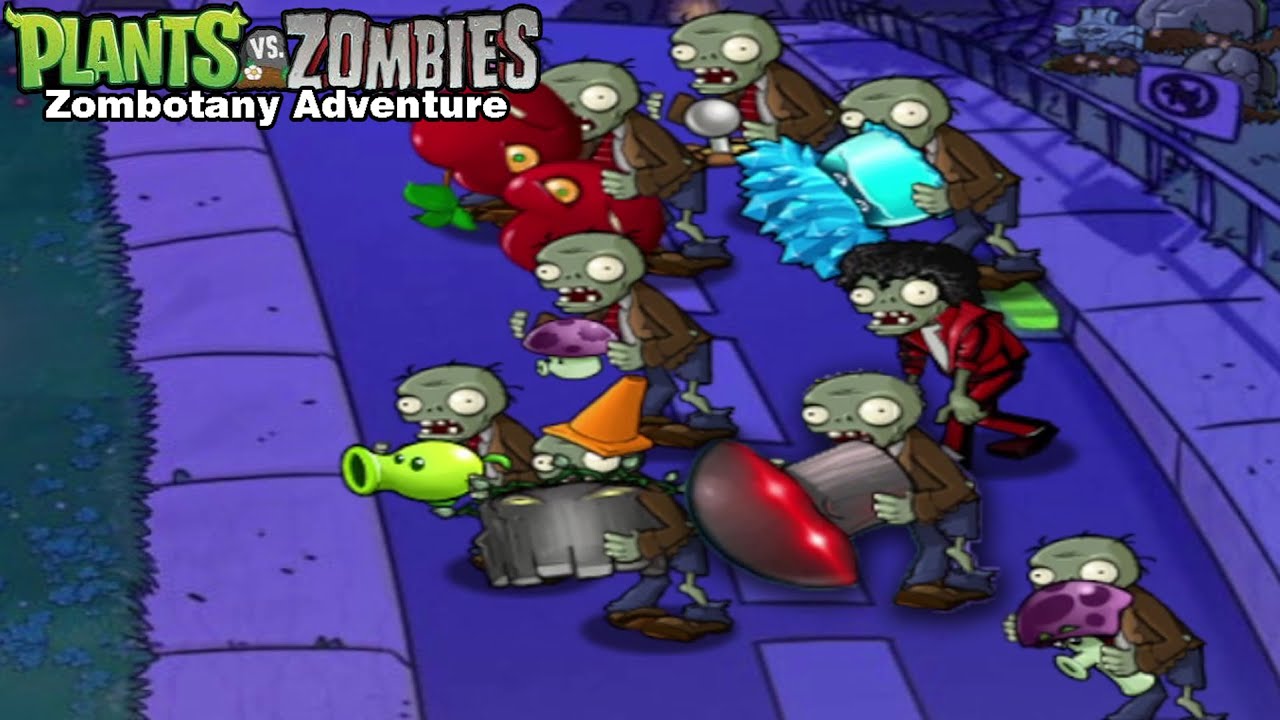 Plants Vs Zombies Mod Zombotany Adventure l Gameplay Night Level 2-1 to ...